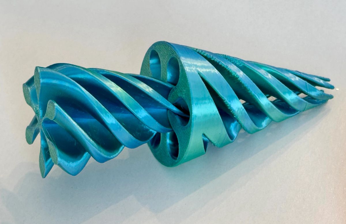 3D Printed Spiral Vortex Fidget