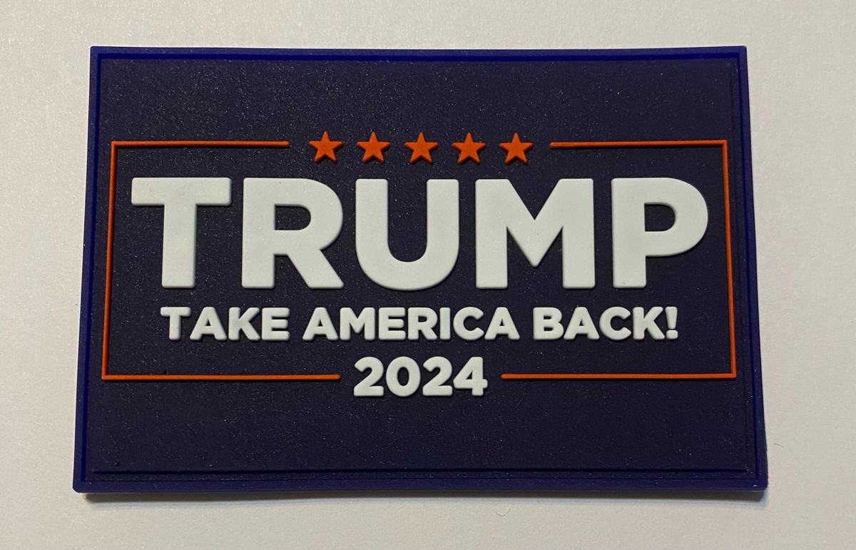 Donald Trump 2024 Take America Back 3D PVC Flag Patch