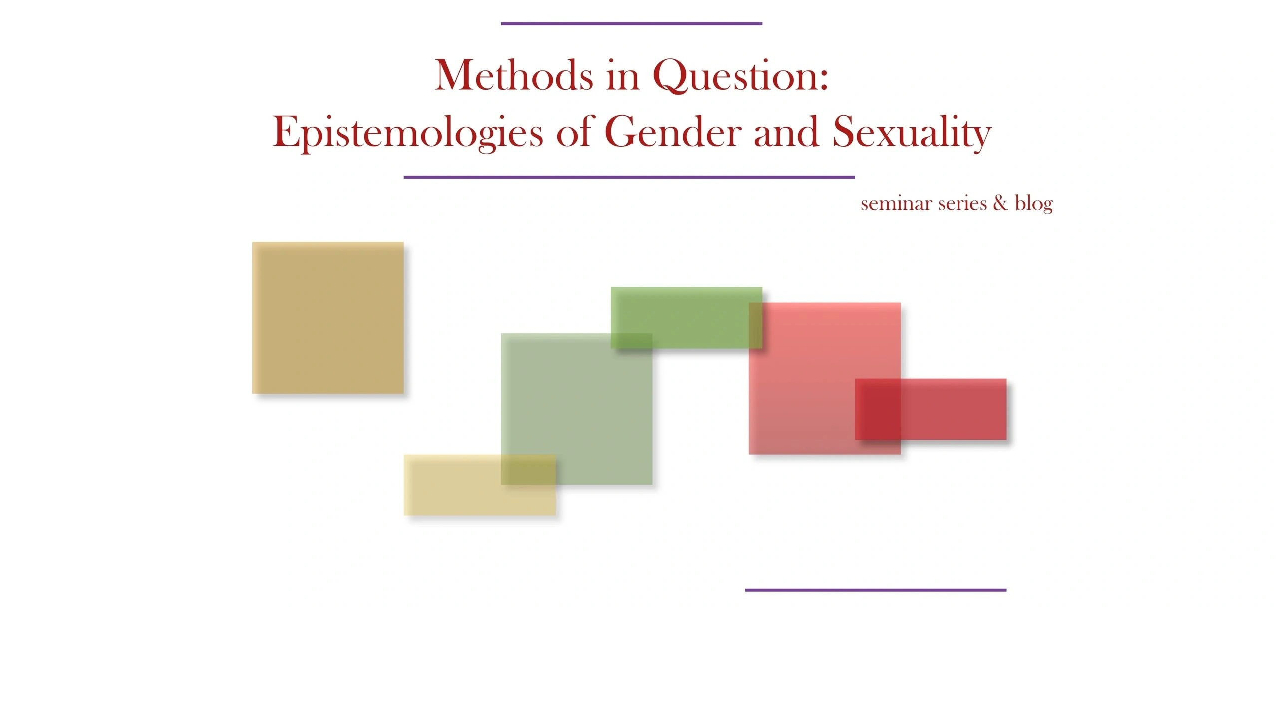 Methods In Question Epistemologies Of Gender And Sexuality Home