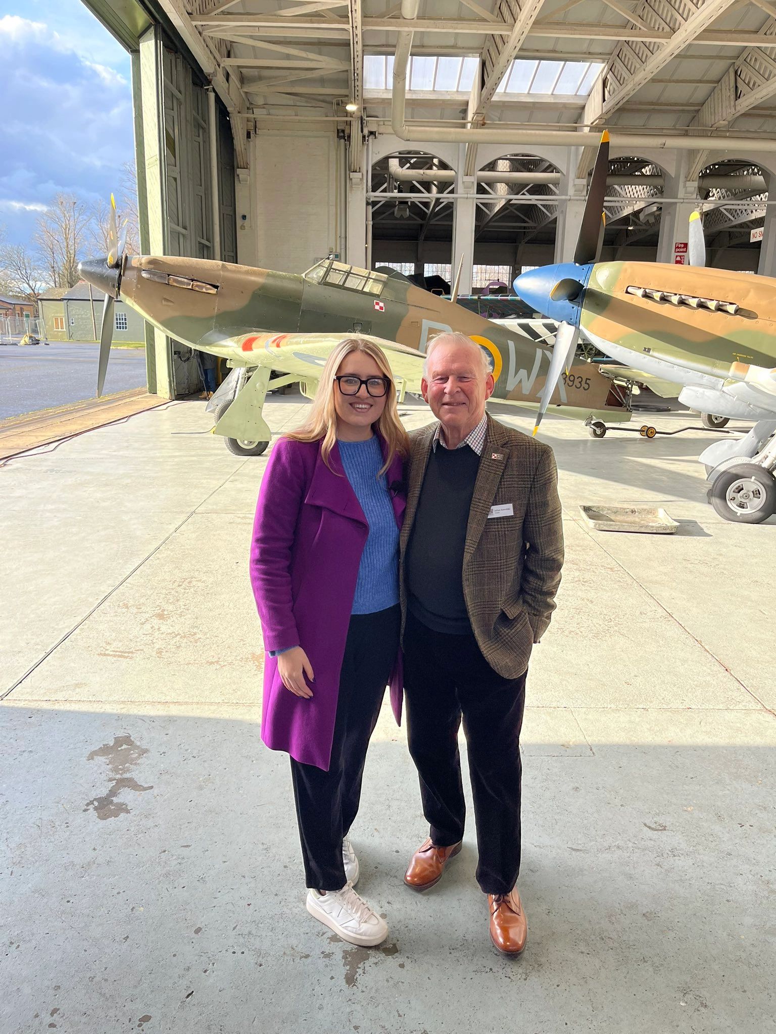 ITV Anglia News Visit Polish Heritage Flight