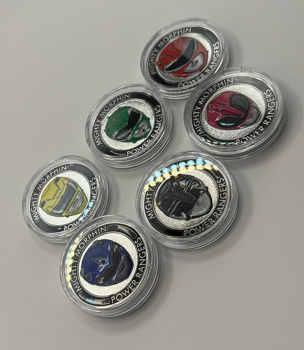 Collectible MMPR tribute coins
