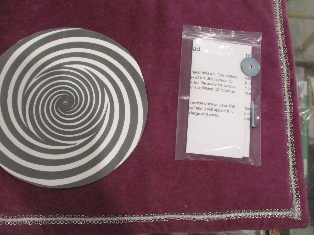 Growing & Shrinking Head Illusion, Laminated!