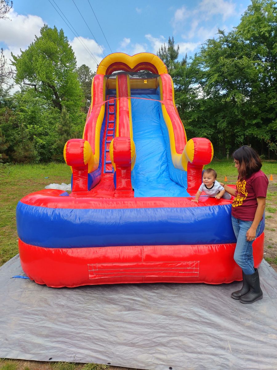 18ft Double Drop Waterslide (Select a Dry or Wet Prices)