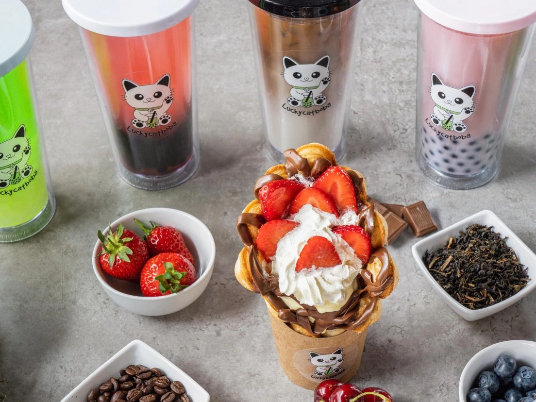 BobaCat Bubble Tea, Desserts and Vegetarian Cafe