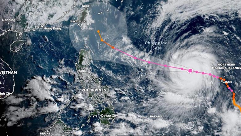 SUPER TYPHOON MAWAR HEADED TOWARDS TAIWAN