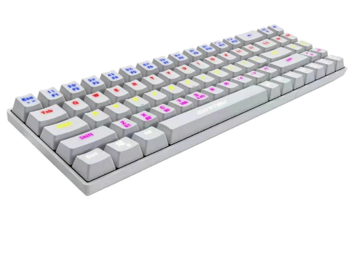 Cortek ALPHAB RGB Backlit Mechanical Gaming Mini Keyboard Wireless ...