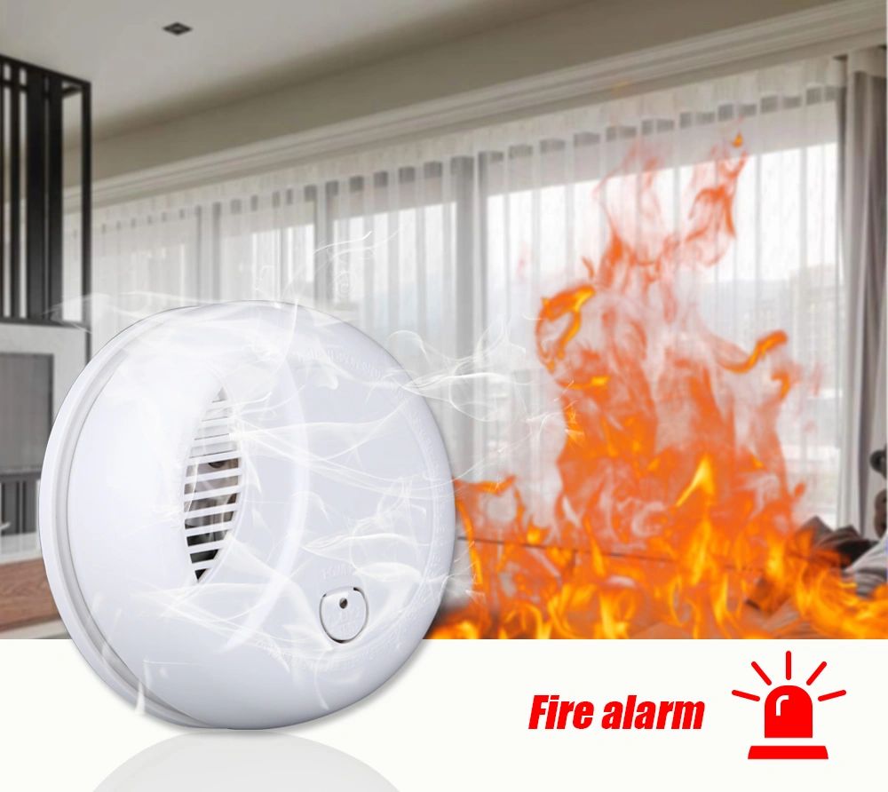 Standalone Alarm Smoke Detector Kit Home Security Wireless Fire Smoke ...