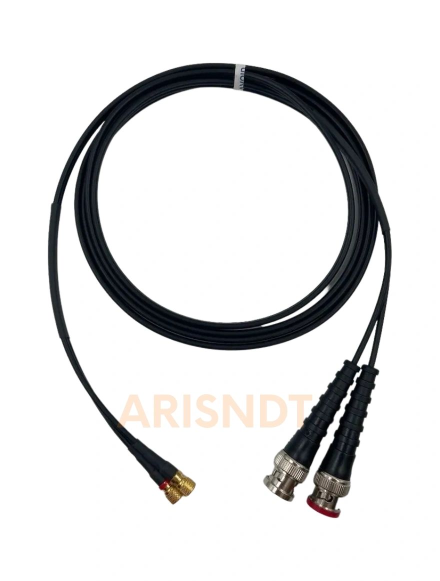 Cable Dual con conectores BNC a Microdot, de 6 ft.