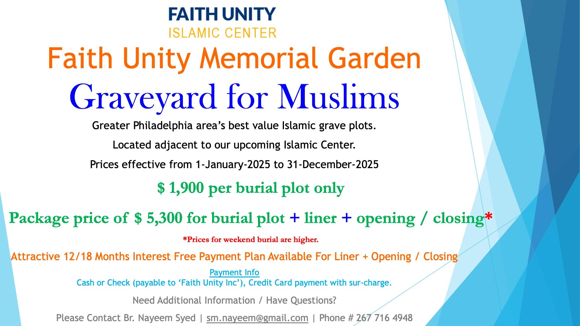 2025 Burial Plot Pricing