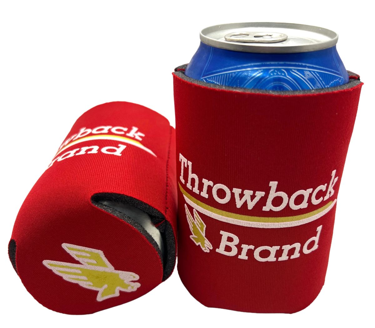 Throwback Brand Premium Red Eagle Can Koozie