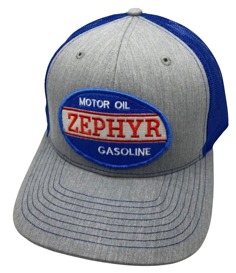Zephyr Gasoline And Oil Gray/Blue Hat