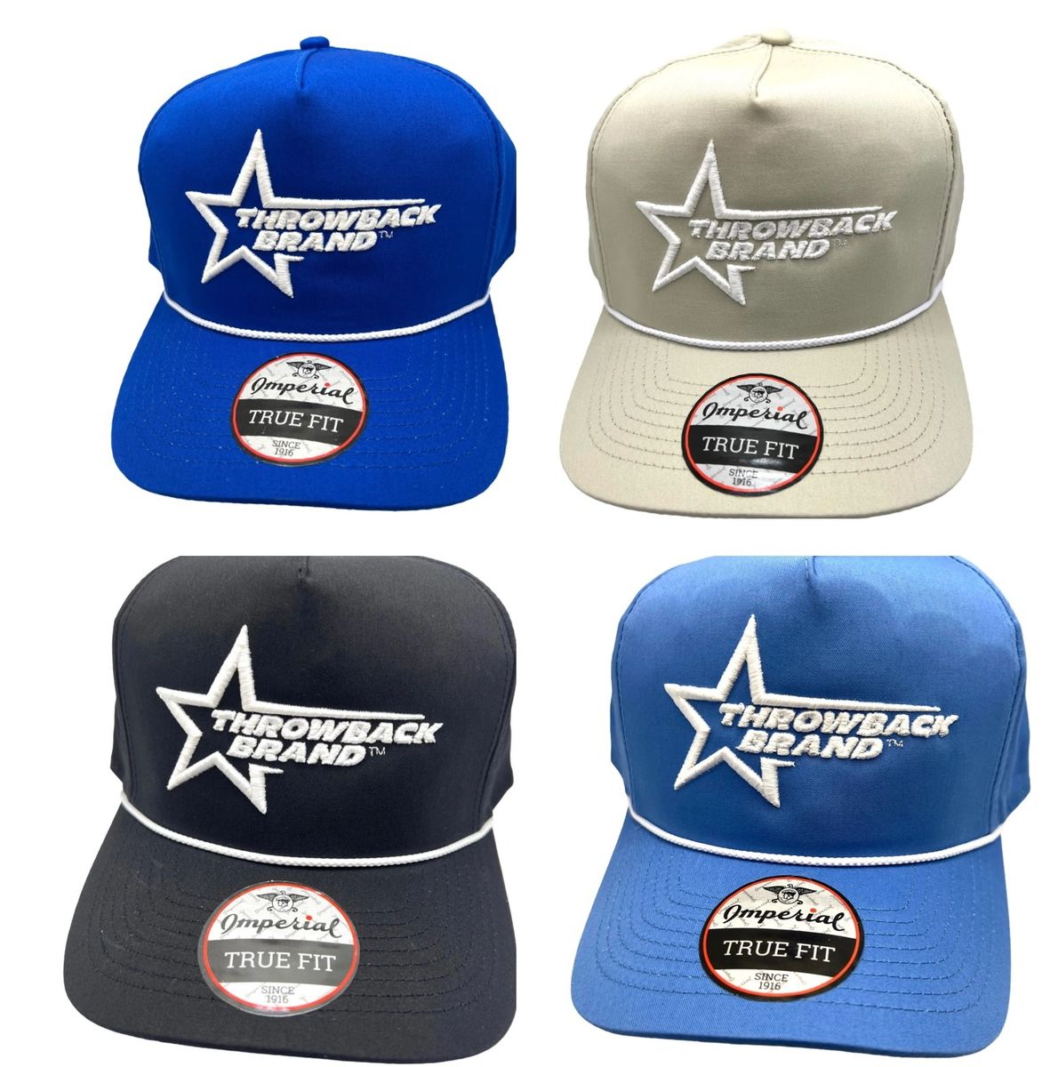 Throwback Brand Logo Imperial Hat