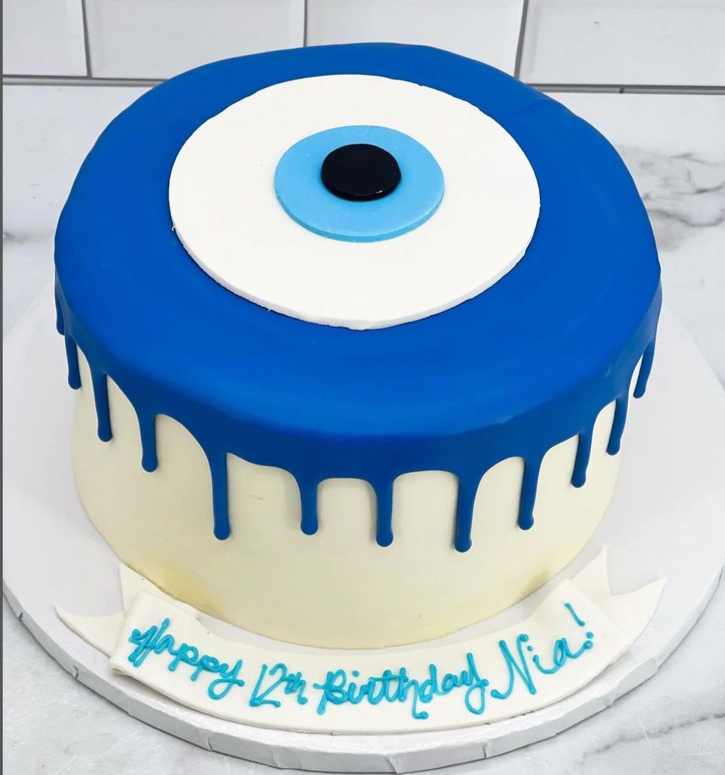 Alfonso's Pastry Shoppe Evil Eye Drip Cake