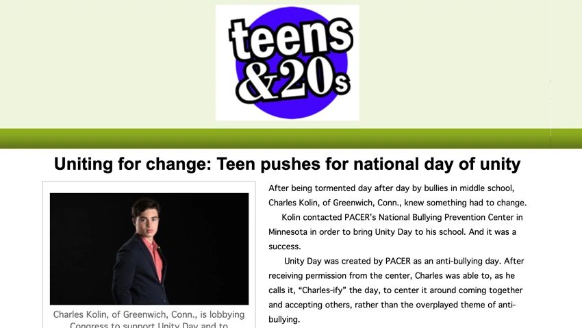 Uniting for Change: Teen Pushes for National Day of Unity
