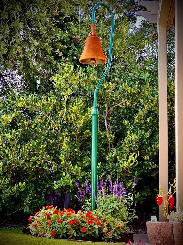 11" Patio Size Cast Iron El Camino Real Bell 11" Diameter INCLUDES ...
