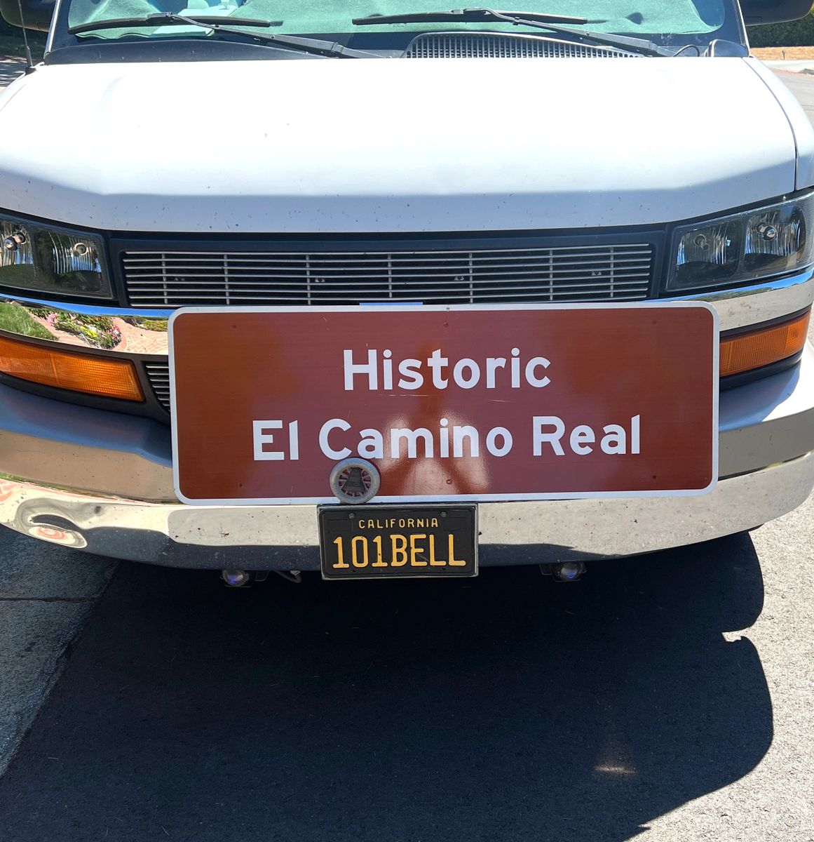 Historic El Camino Real Highway Sign used by Caltrans 42" wide by 15" tall