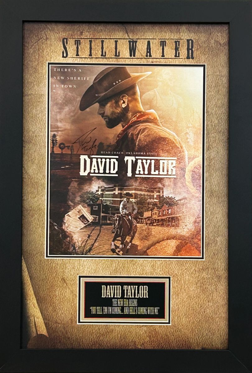 David Taylor Autographed "New Sheriff" Poster