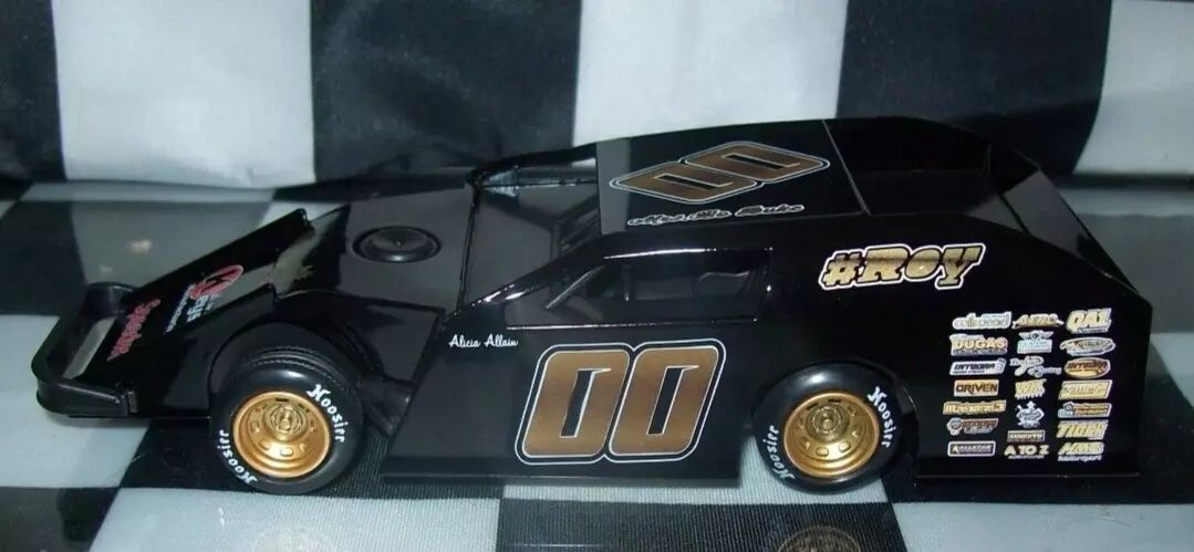 BLACK MRS BO DUKE #00 1/32 PULL BACK DIRT OPEN WHEEL MODIFIED DIECAST CAR