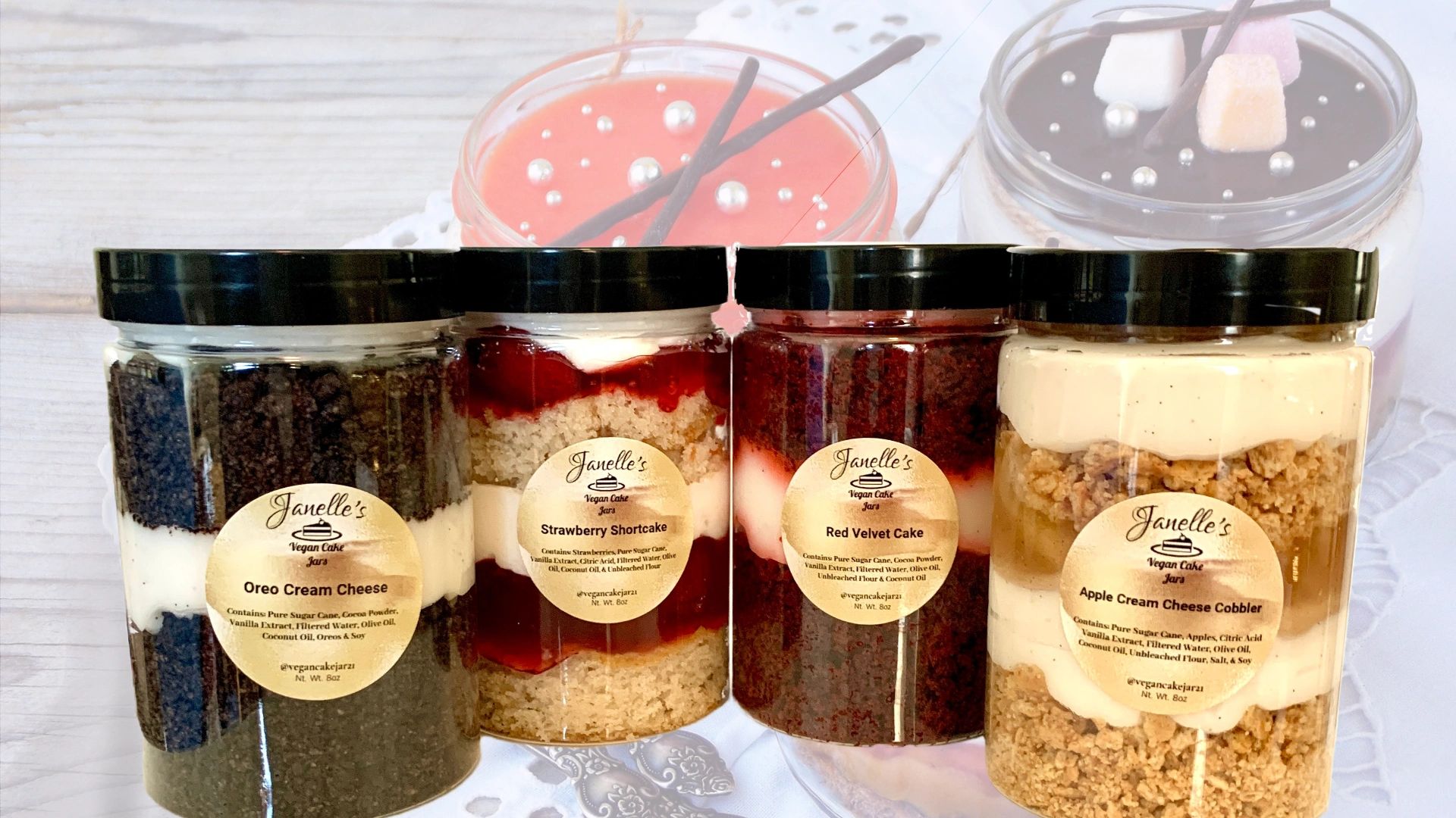Vegan Cake Jars