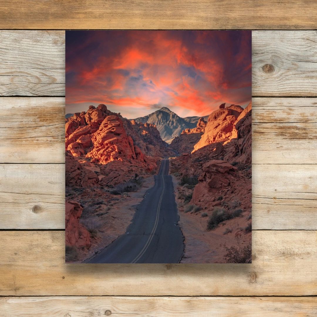 The Road of Fire - Canvas