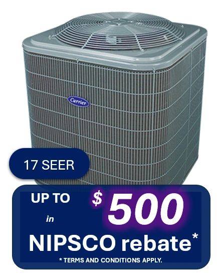 ** Carrier HIGH Efficiency A/C system (17 SEER)