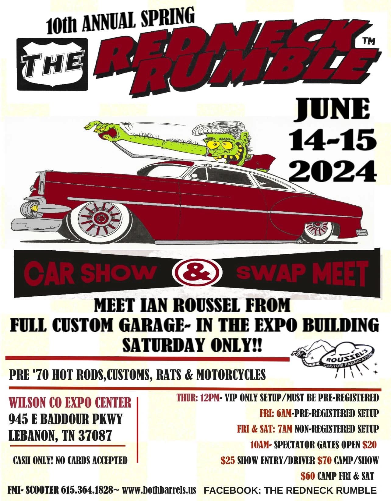June 2024 Redneck Rumble Schedule