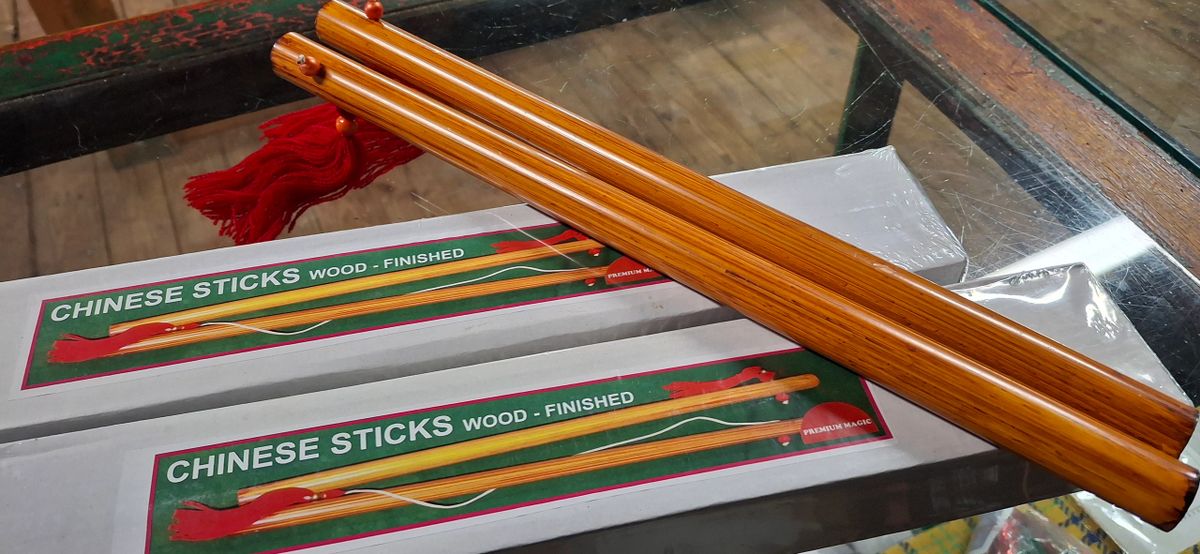 Chinese Sticks, Wood Finished
