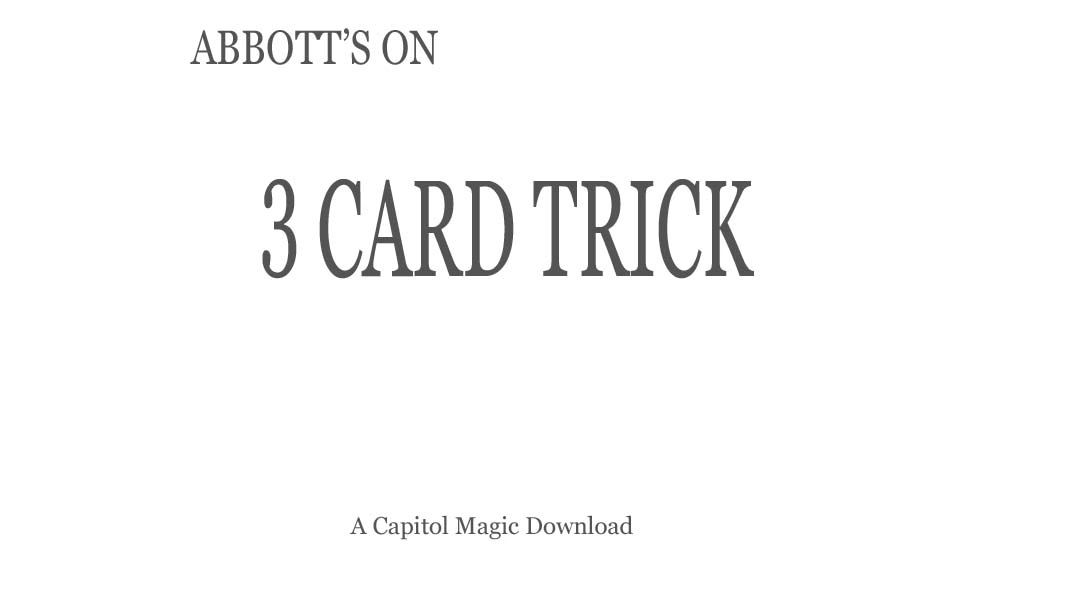Abbott's On - 3 Card Trick
