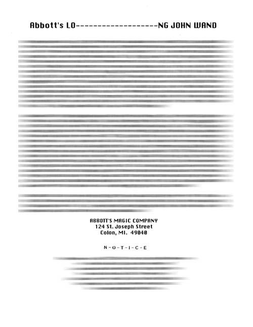 PDF Long John Wand (aka pop away wand) instructions