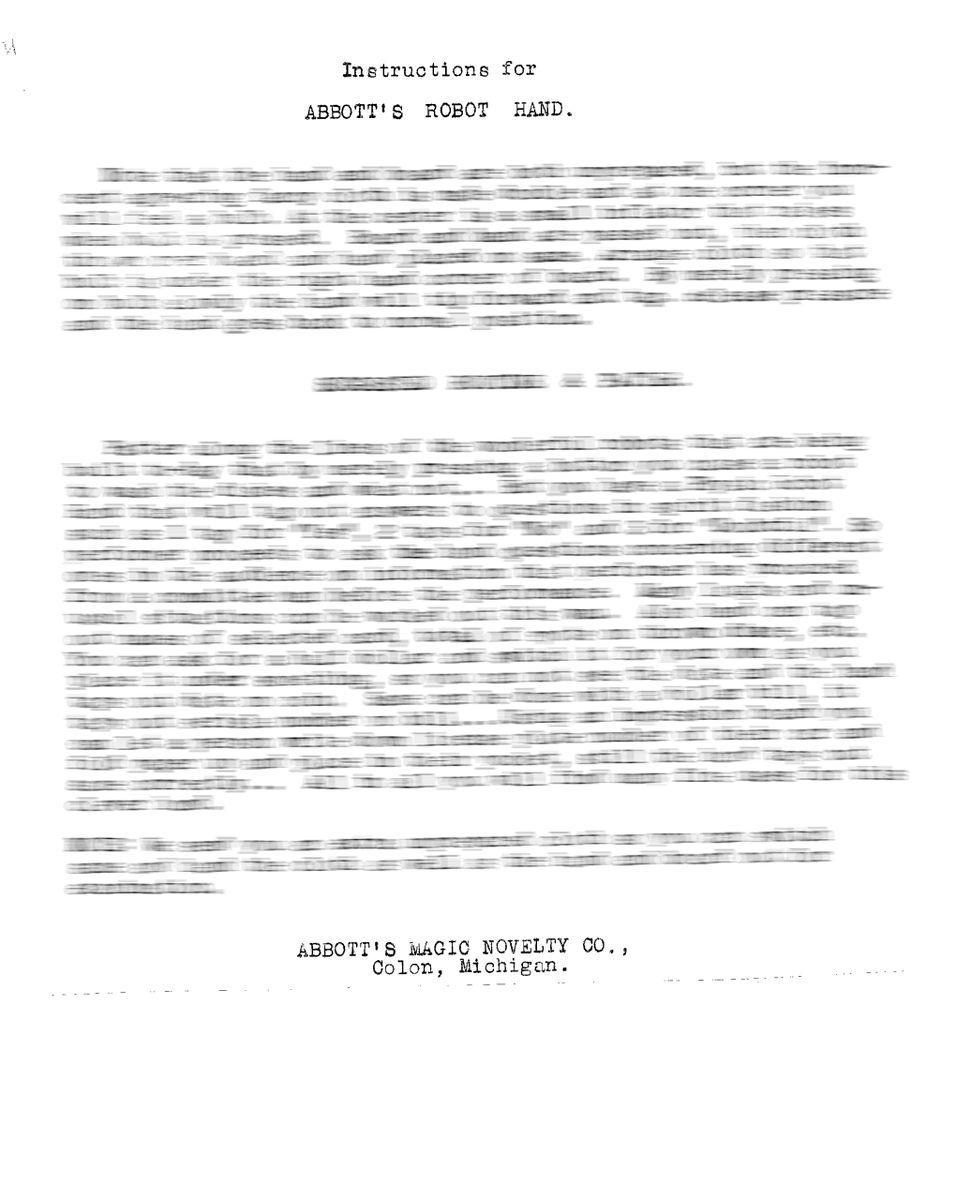 Pdf Robot Hand Instructions