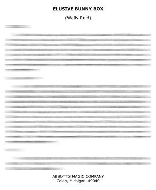 PDF Elusive Bunny Box instructions