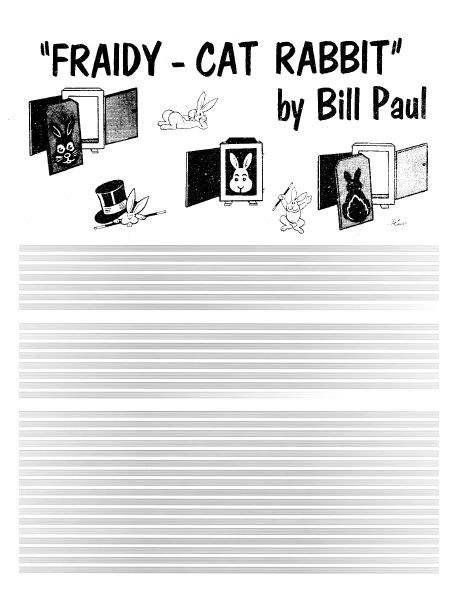 PDF Fraidy Cat Rabbit instructions