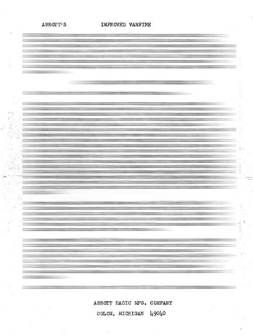 PDF Improved Vampire instructions