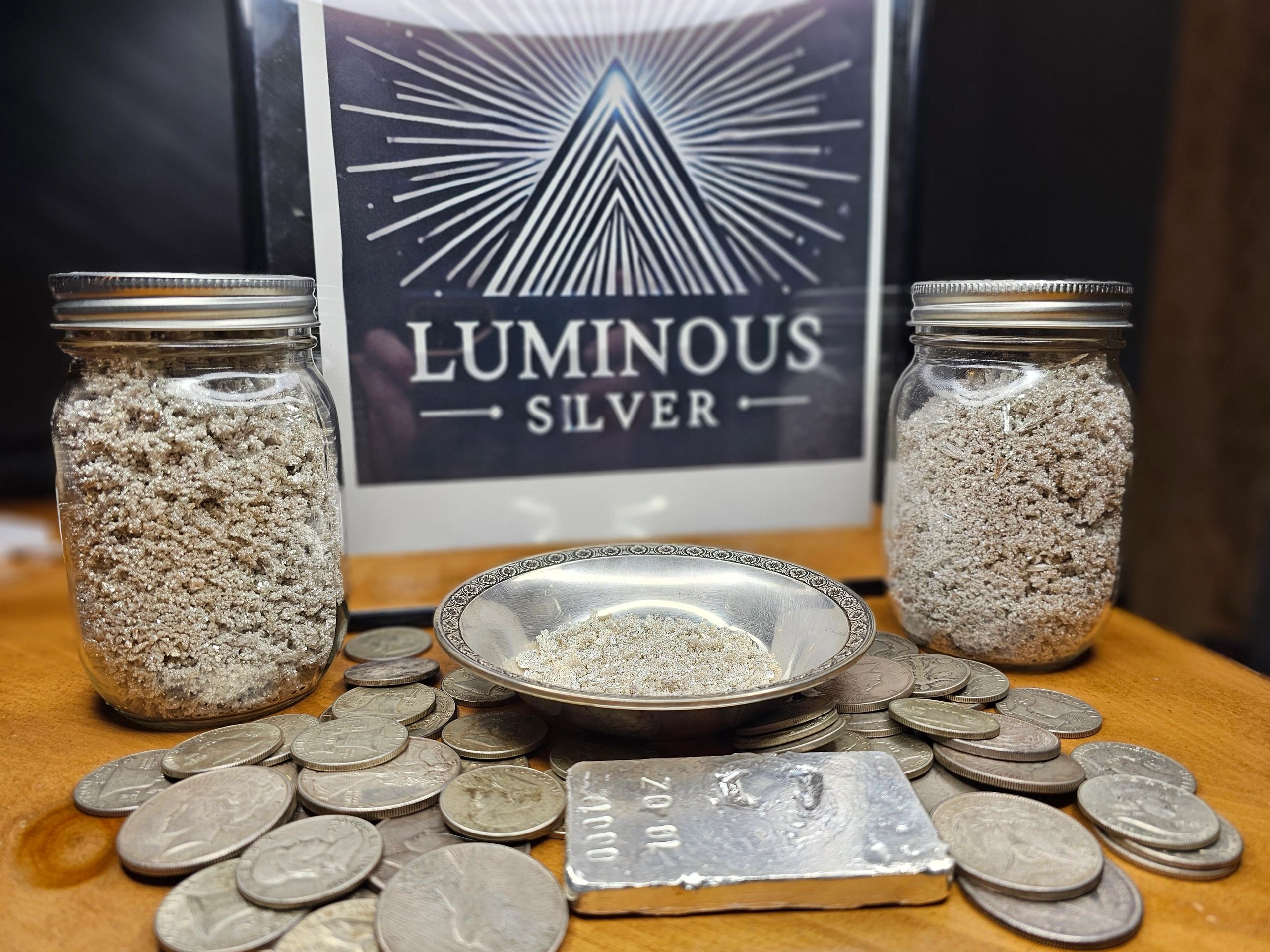Discover the beauty of pure 99.999 silver crystals at Luminous Silver