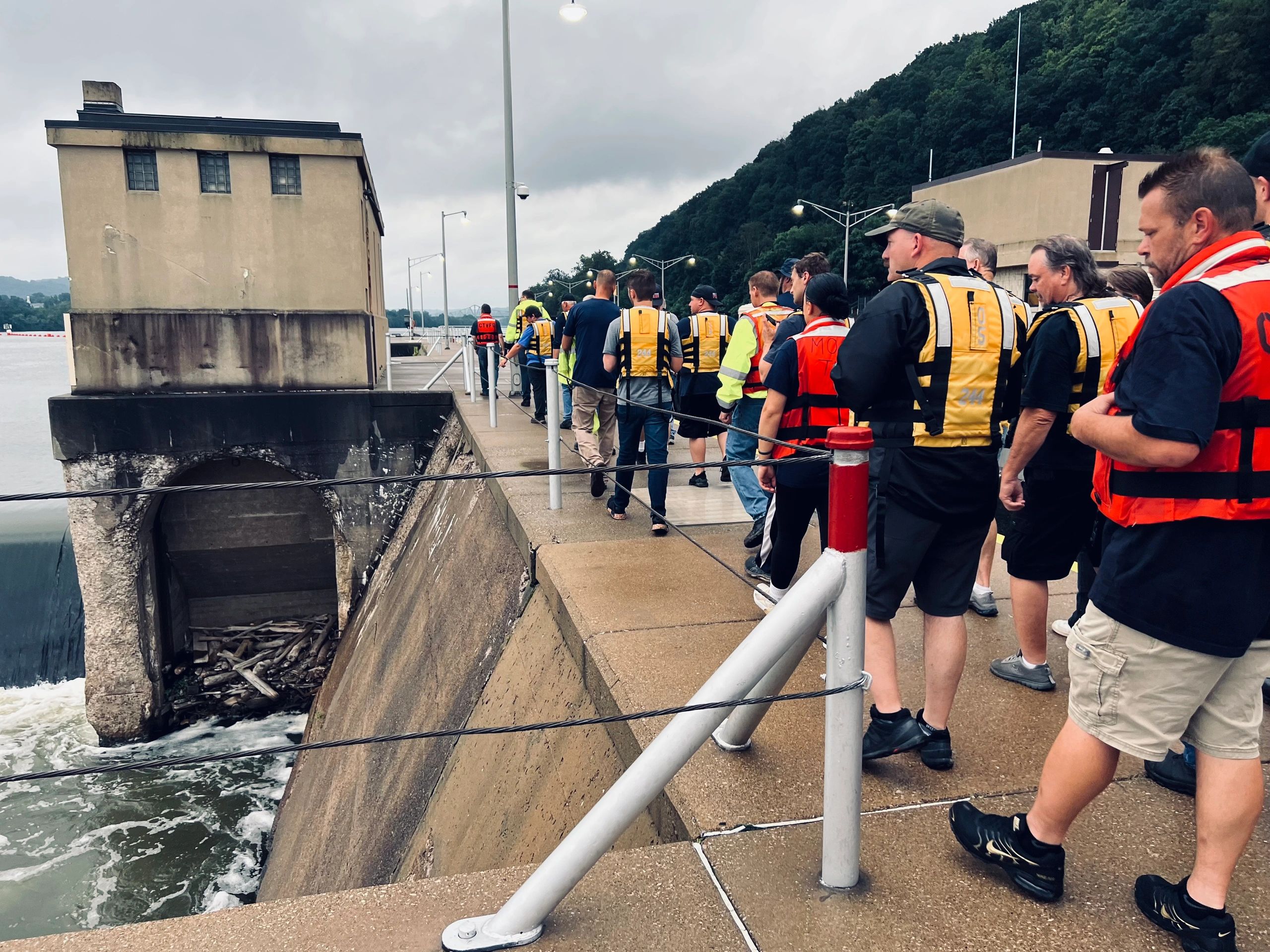 Fire Company visits Dashields Dam