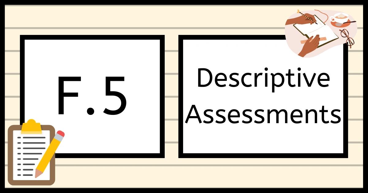 F.5 Descriptive Assessments in ABA