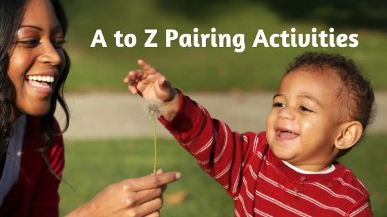A to Z Pairing Activities Ideas List