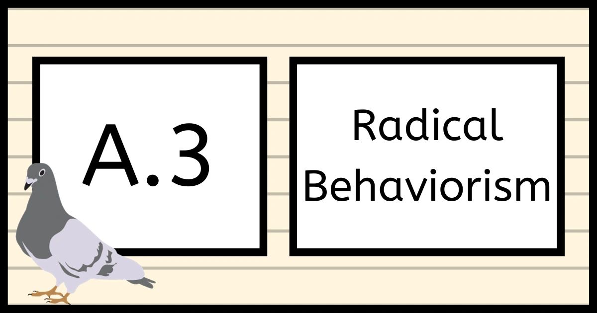 A.3 Radical Behaviorism