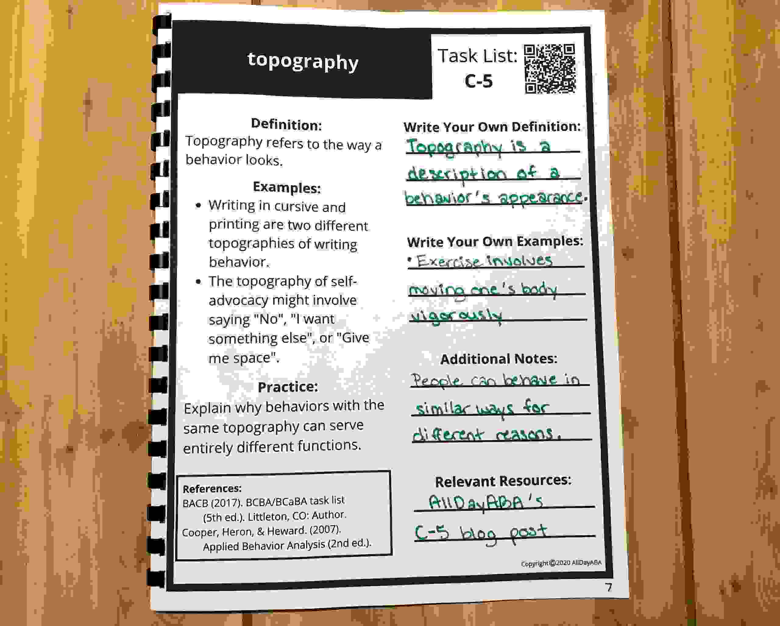 Free Sample Study Booklet | AllDayABA