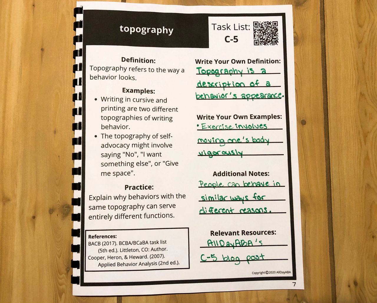 indirect measurement aba examples
