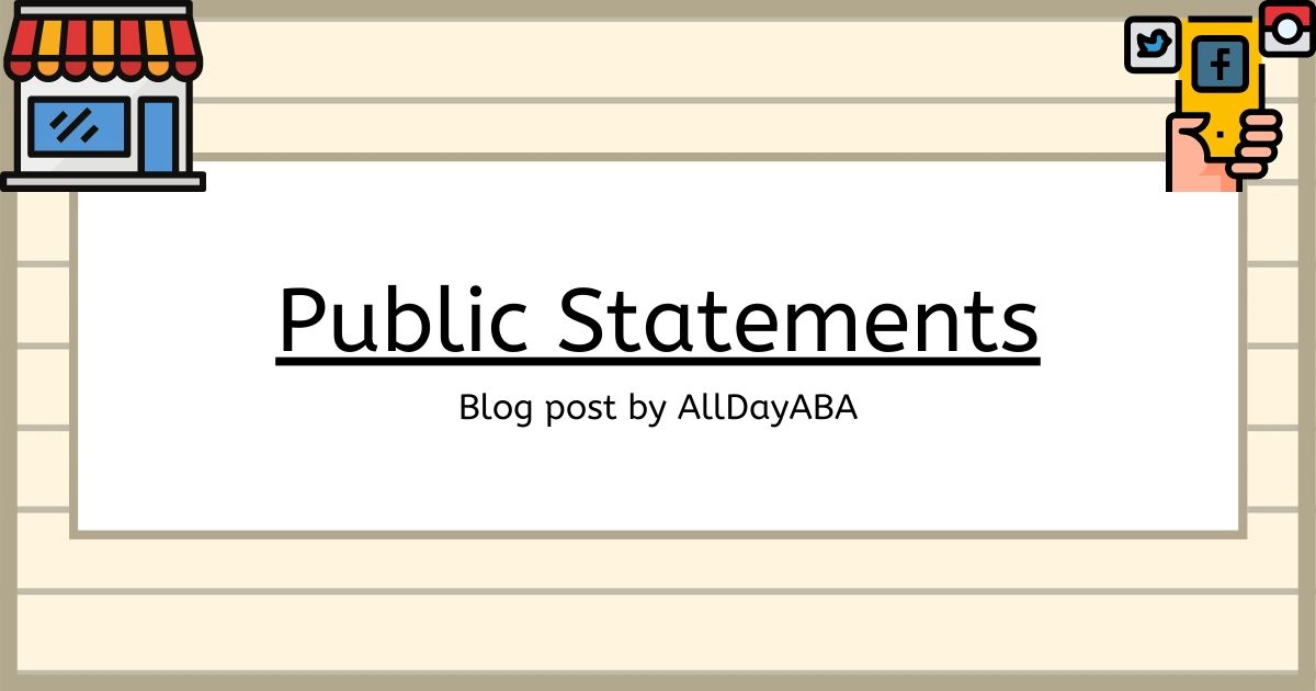 Public Statements - ABA Study Materials - Section E-8