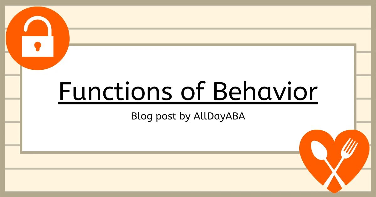 Functions of Behavior - Section F-6