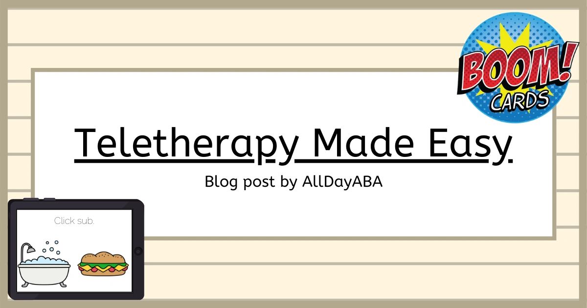 Teletherapy Made Easy - BOOM Cards™️ for ABA by AllDayABA
