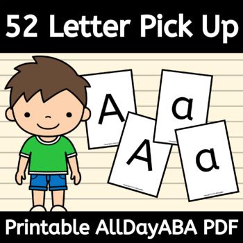 52 Pick Up Alphabet Matching Game for Recognition of Uppercase and ...