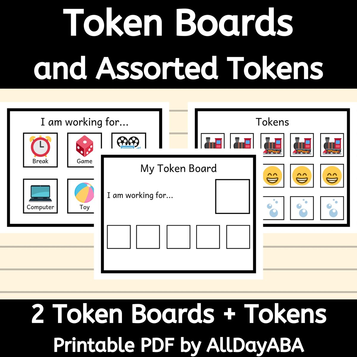 Token Boards and Assorted Tokens - by AllDayABA