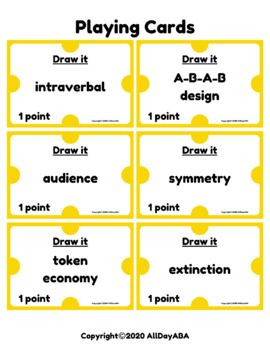 ABA Card Game Applied Behavior Analysis Therapy Terminology ...