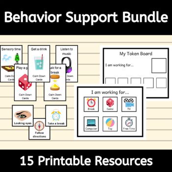 Behavior Management and Support Bundle for Emotional Regulation in ABA ...