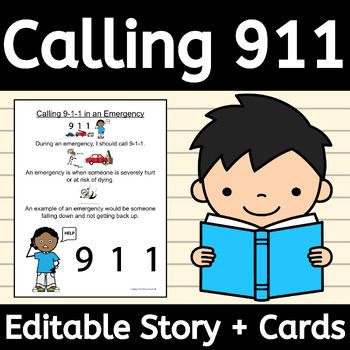Calling 911 Social Skills Story for Emergency