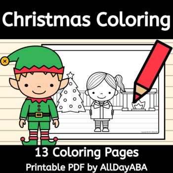 Christmas Coloring Pages - Winter Activities Sheets, Preschool ...