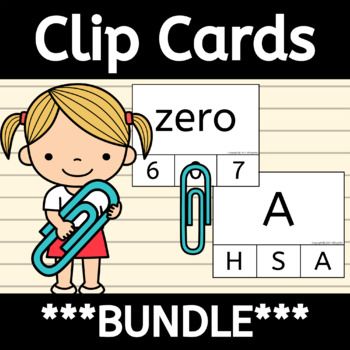 Clip Cards Bundle for Special Education, Adapted Materials, ABA, and Autism
